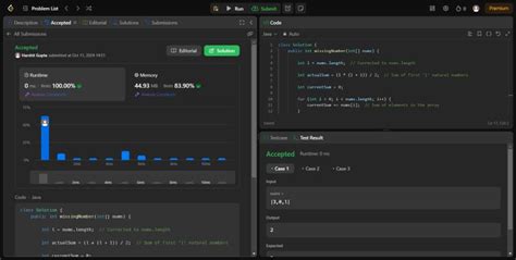 100daysofcode Day10 Java Codingjourney Leetcode Missingnumber