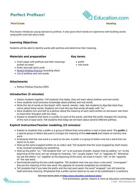 Usr Local Src Education Com Files Static Lesson Plans Perfect