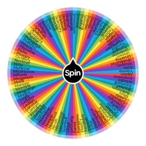 Johto Pok Mon Spin The Wheel Random Picker