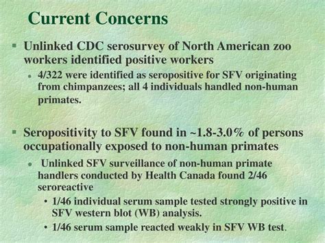 PPT Potential Concerns For Simian Foamy Virus SFV Transmission By