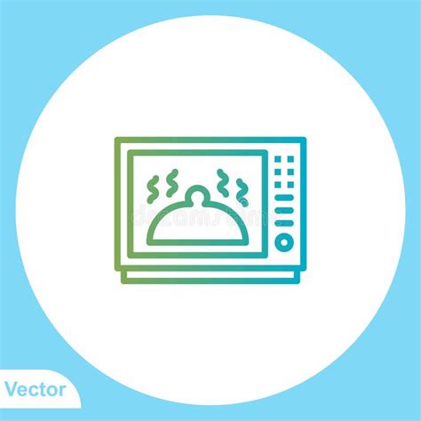S Mbolo De La Muestra Del Icono Del Vector De La Microonda Stock De