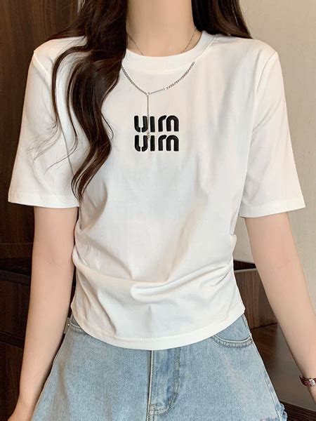 Футболка Miu Miu размер 44 цвет белый 90 купить по выгодной цене в интернет магазине Ozon