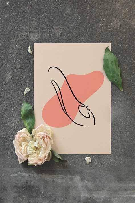 Sensual Boho Female Art Print Modern Erotic Art Instant Download Digital Printable Minimal