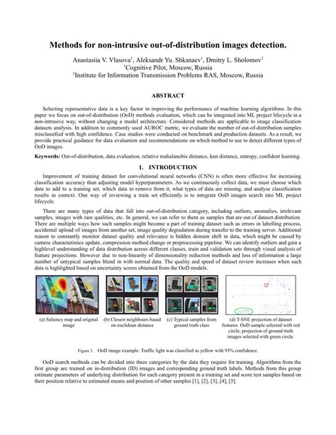 PDF Methods For Non Intrusive Out Of Distribution Images Detection