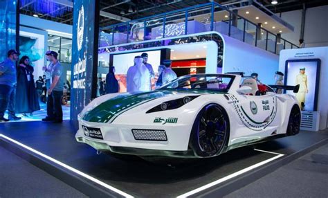 gitex global 2023 brain scanning helmet and high speed floating police