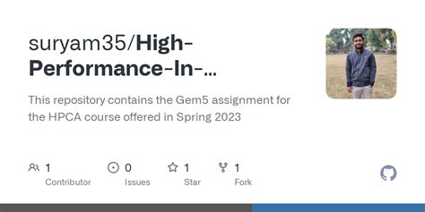 Github Suryam35high Performance In Computer Architecture Hpca
