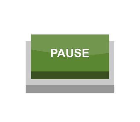 Premium Vector Pause Button Premium Vector Pause Button