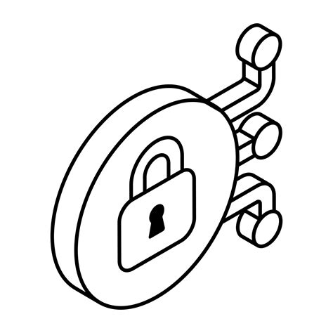Linear Design Icon Of Padlock 20080262 Vector Art At Vecteezy