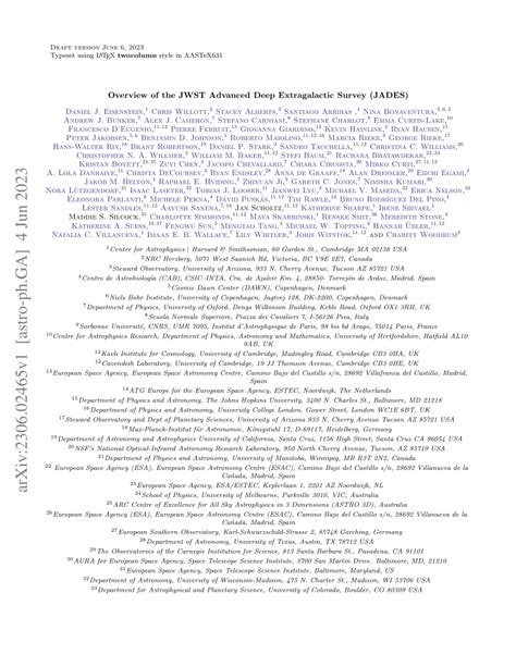 Pdf Overview Of The Jwst Advanced Deep Extragalactic Survey Jades