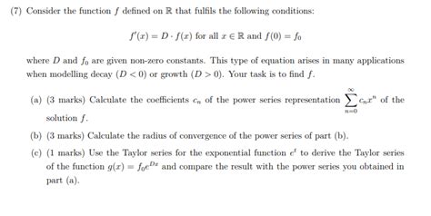 Solved Consider The Function F Defined On R That Fulfils Chegg