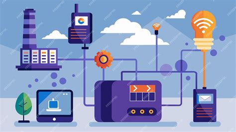 Premium Vector A Closeup Shot Of A Specialized Iiot Device Attached