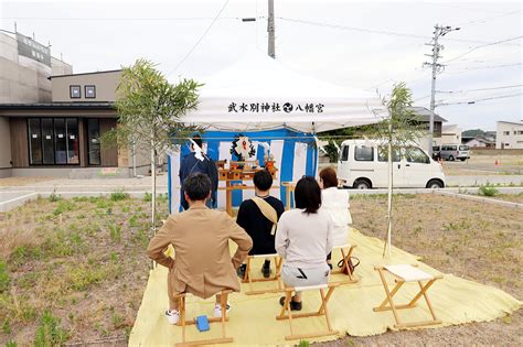 長野市のt様、地鎮祭を執り行いました！！ 長野市（長野県）で注文住宅・新築一戸建ては自然素材・デザインに強い工務店へ