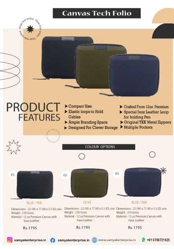 Plain Ally Canvas Tech Pouch For T Zipper At Rs 1795 In Mumbai
