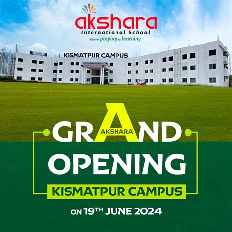 Akshara International School Kismatpur Branch Is Having Its Grand