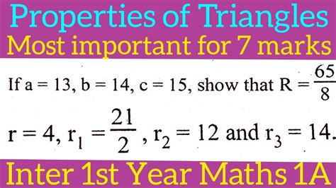 Problem On Triangles In Telugumaths Naresh Eclass Youtube