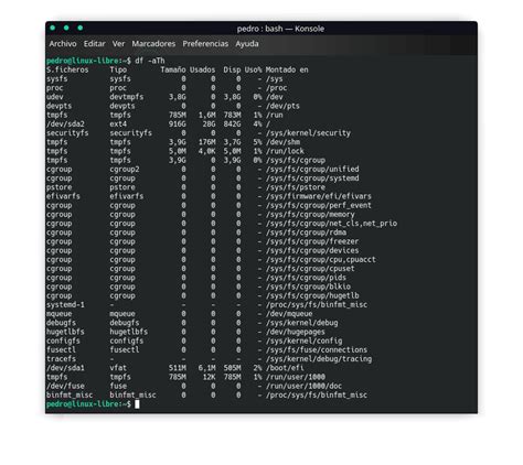 C Mo Listar Unidades Montadas En Gnu Linux