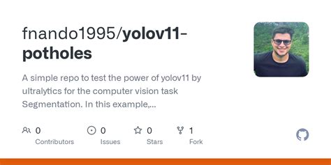 Yolov11 Potholesyolo11trainipynb At Main · Fnando1995yolov11