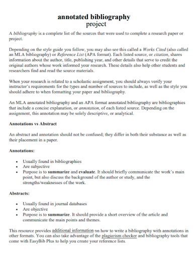 Annotated Bibliography Format Example Pdf Examples