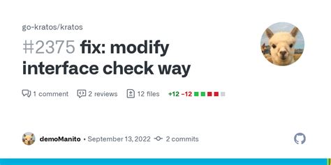 Fix Modify Interface Check Way By Demomanito · Pull Request 2375 · Go