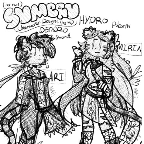 Made Some Original Characters For Sumeru Ari The Dendro Sword User And