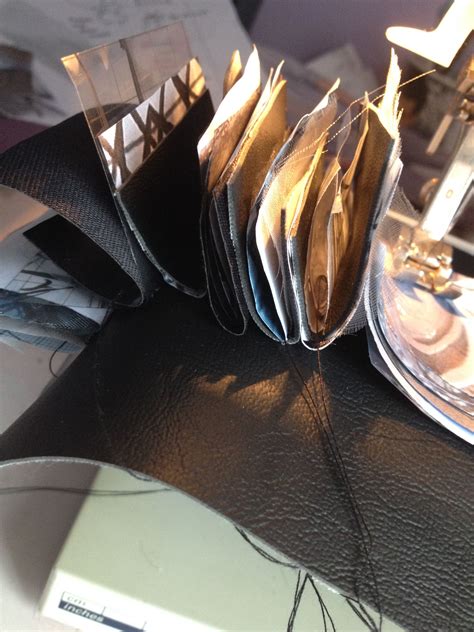 Fold Sampling Together Sampling Leather Glove Leather Sample