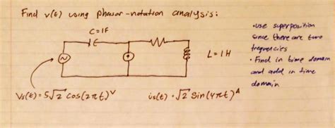 Solved Find V T Using Phasor Notation Analysis Use Chegg Com