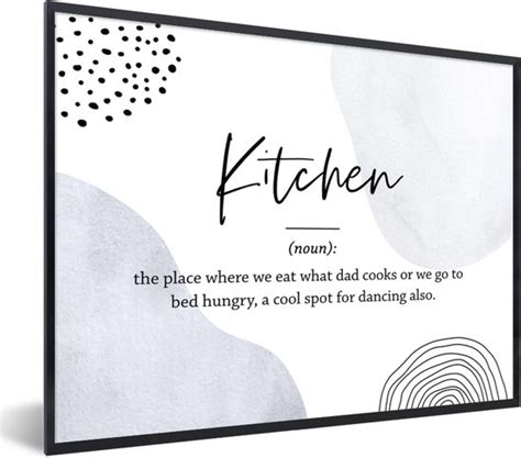 Fotolijst Incl Poster Spreuken Kitchen Papa Quotes Keuken Definitie X Bol