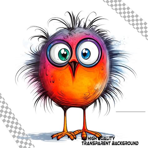 Cute Bird With Big Eyes Psd High Quality Free Psd Templates For