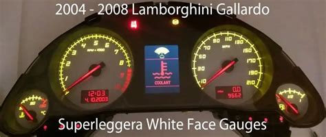 2004 2008 Lamborghini Gallardo Speedometer Overlay