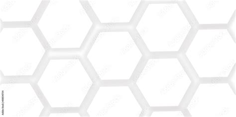 Abstract Pattern With Hexagonal White And Gray Technology Line Paper