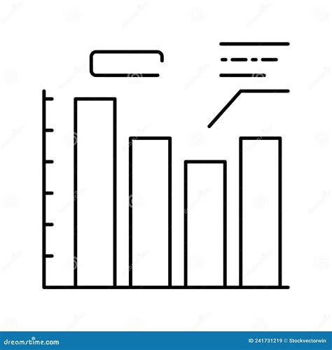 Infographic Analysis Line Icon Vector Illustration Sign Stock Vector Illustration Of Icon