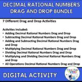 Adding And Subtracting Decimal Rational Numbers Digital Drag And Drop Activity