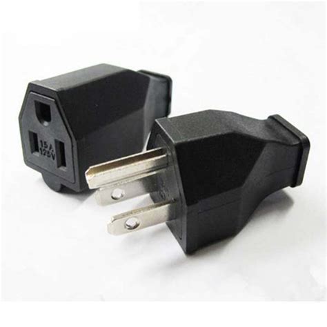 Enchufe De Cableado Extra Ble Toma De Corriente Industrial Est Ndar Americano Negro 15a 125v 5 