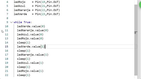 Esp Micropython Gpio 03 Secuencia De Leds 02 Youtube