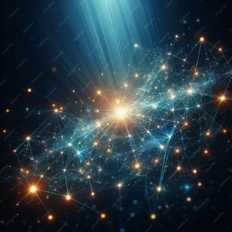 Premium Photo Neural Network Pattern Design Digital Abstract Network Background