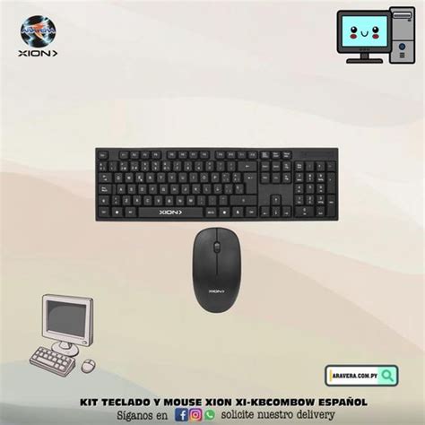 Kit Teclado Y Mouse Xion Xi Kbcombow EspaÑol Aravera
