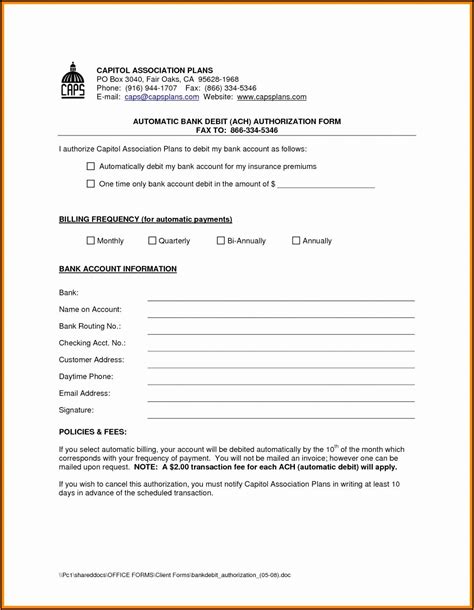 Ach Debit Authorization Form Chase Form Resume Examples Wjyd1lppvk