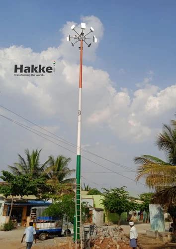 Round High Mast Solar Lighting Pole For Highway 16 M At ₹ 70000piece