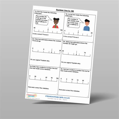 Year 3 Number Line To 100 Reasoning And Problem Solving Resource Classroom Secrets