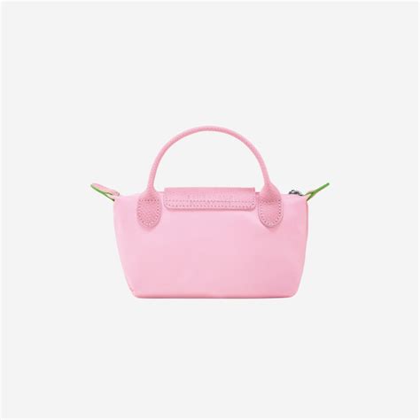 롱샴 르 플리아쥬 그린 핸들 파우치 핑크 Longchamp Kream