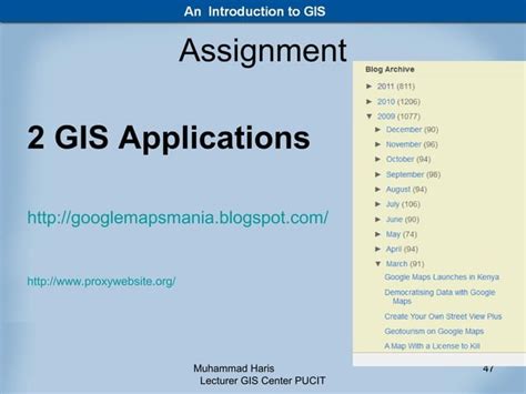 Introduction To Gis PPT Geography Science