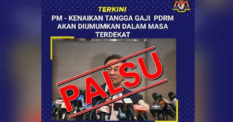 Kenyataan Kenaikan Gaji PDRM Adalah Palsu JPM Harian Metro