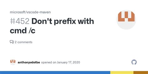 don t prefix with cmd c · issue 452 · microsoft vscode maven · github