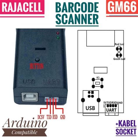 Jual Gm66 Usb Serial Barcode Scanner Ttl Bar Code Reader For Arduino Shopee Indonesia