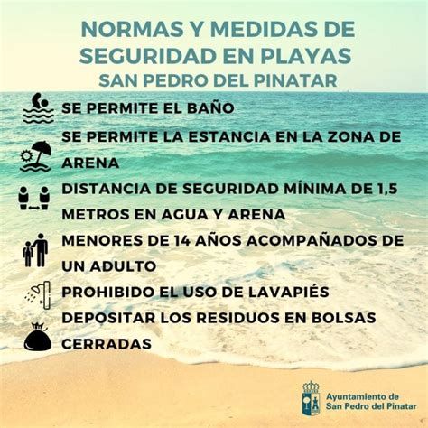 Normas Y Medidas De Seguridad En Las Playas De San Pedro Del Pinatar