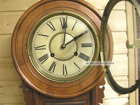 Regulator Wanduhr Pendeluhr Mechan Tage Federzugwerk Mit Schlagwerk