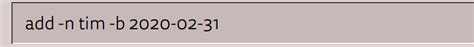 Birthday Parameter Does Not Handle Invalid Input But Simply Take The