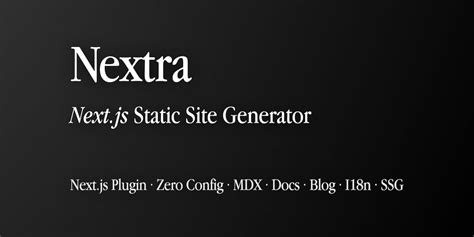 Prebuilt Documentation Options Like Nextra Rnextjs