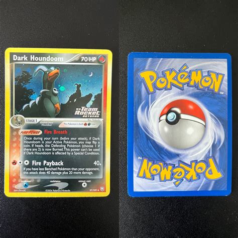 Dark Houndoom 37 Ex Team Rocket Returns Hobbies And Toys Toys And Games