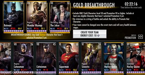 Injustice Gods Among Us Mobile Gold Breakthrough Mode Guide Screenshot